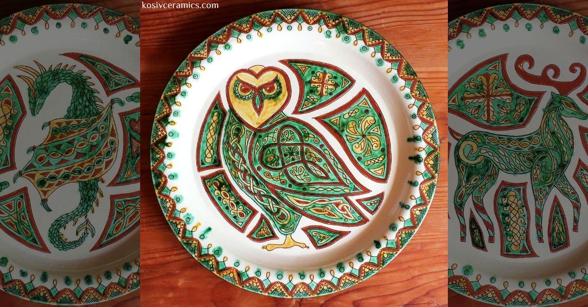 Collection of wall plates "Mythical. Guardians" - The Trots Family Ceramics